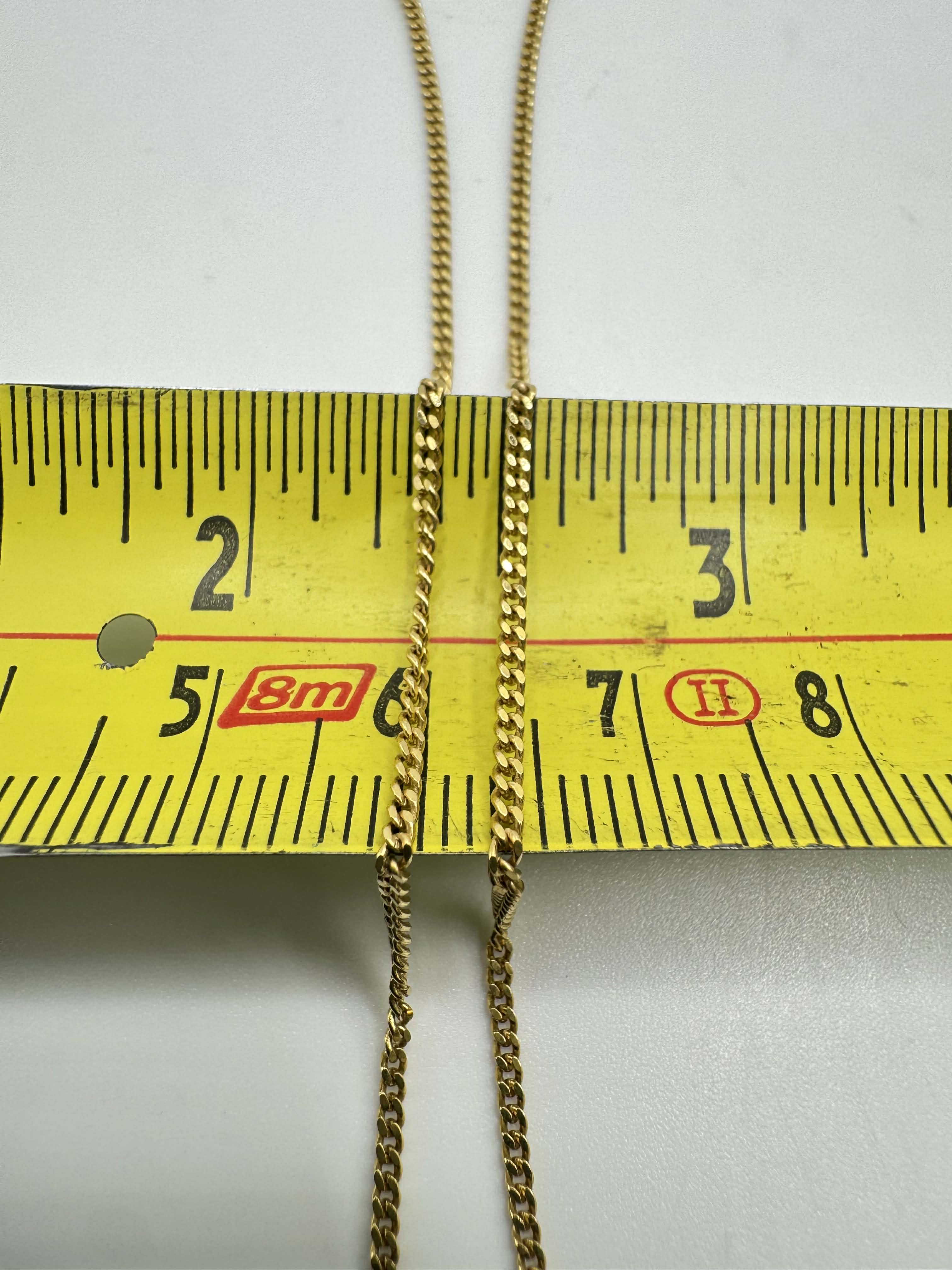 Pre-owned 9ct Curb Chain & Diamond Cross Pendant - Own4Less